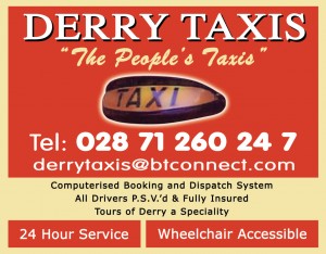 Derry Taxis | Visit Bishop Street and the Fountain